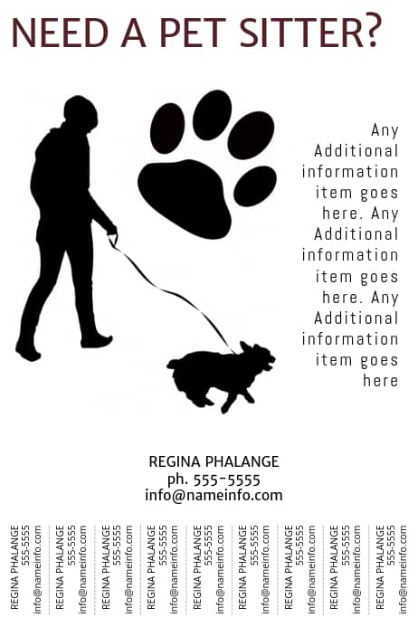 Dog Walking Flyers Ideas